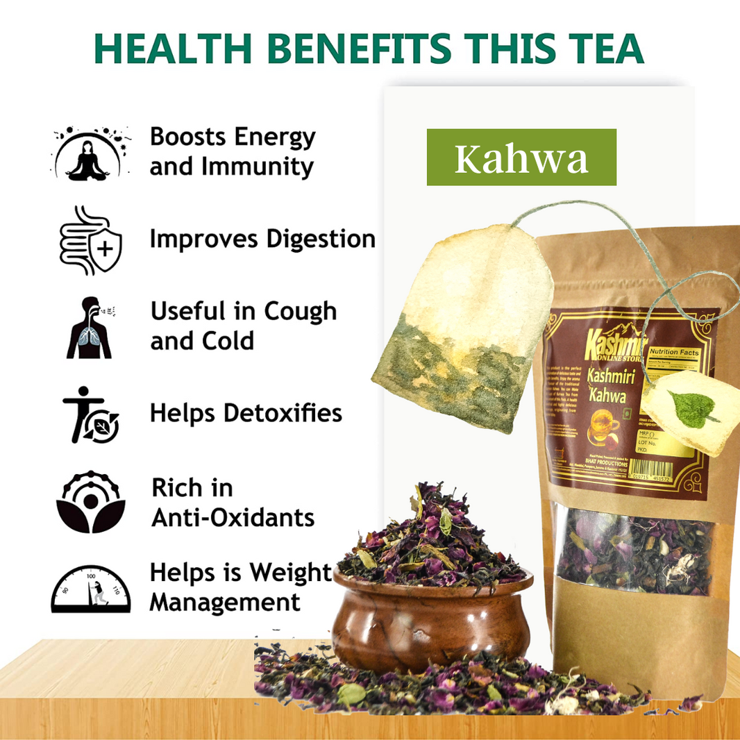 Buy Kashmiri Kahwa Tea Online | Natural Chamomile Tea | Best Prices ...