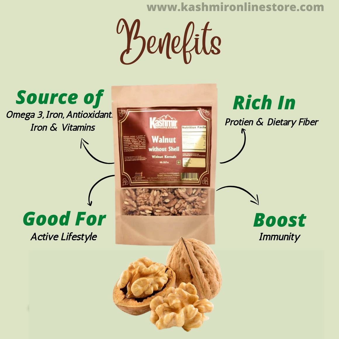 Buy Walnuts Online (Akhrot) | Best Quality | Buy Fresh Walnuts 1kg